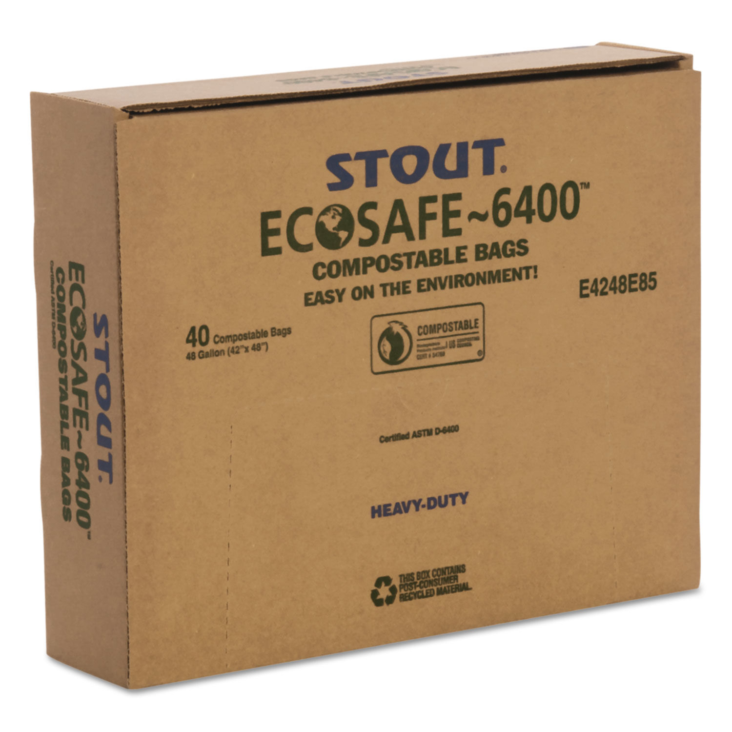 EcoSafe-6400 Bags by Stout® by Envision™ STOE4248E85 | OnTimeSupplies.com
