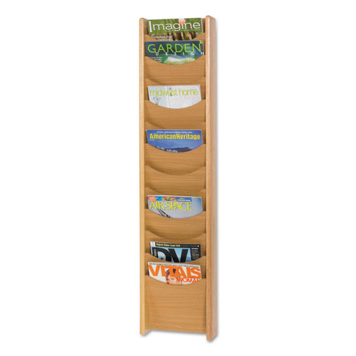 Solid Wood Wall-Mount Literature Display Rack by Safco® SAF4331MO ...