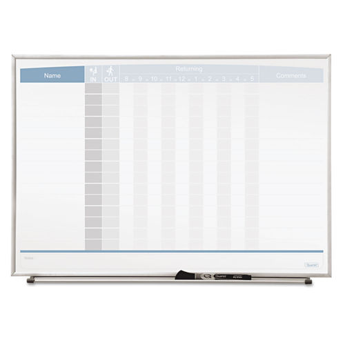 Horizontal Matrix Employee Tracking Board by Quartet® QRT33704 ...