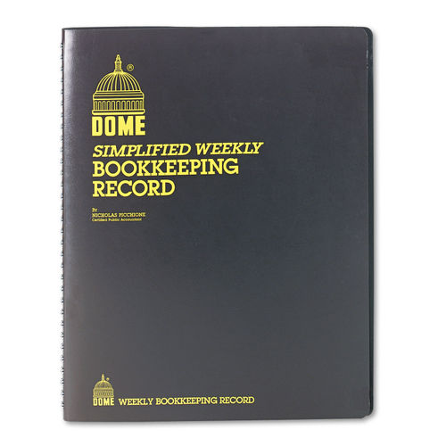 Simplified Weekly Bookkeeping Record by Dome® DOM600 | OnTimeSupplies.com