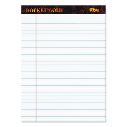 Docket Gold Ruled Perforated Pads by TOPS TOP63960 | OnTimeSupplies.com
