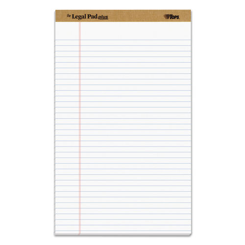 "The Legal Pad" Plus Ruled Perforated Pads with 40 pt. Back by TOPS ...