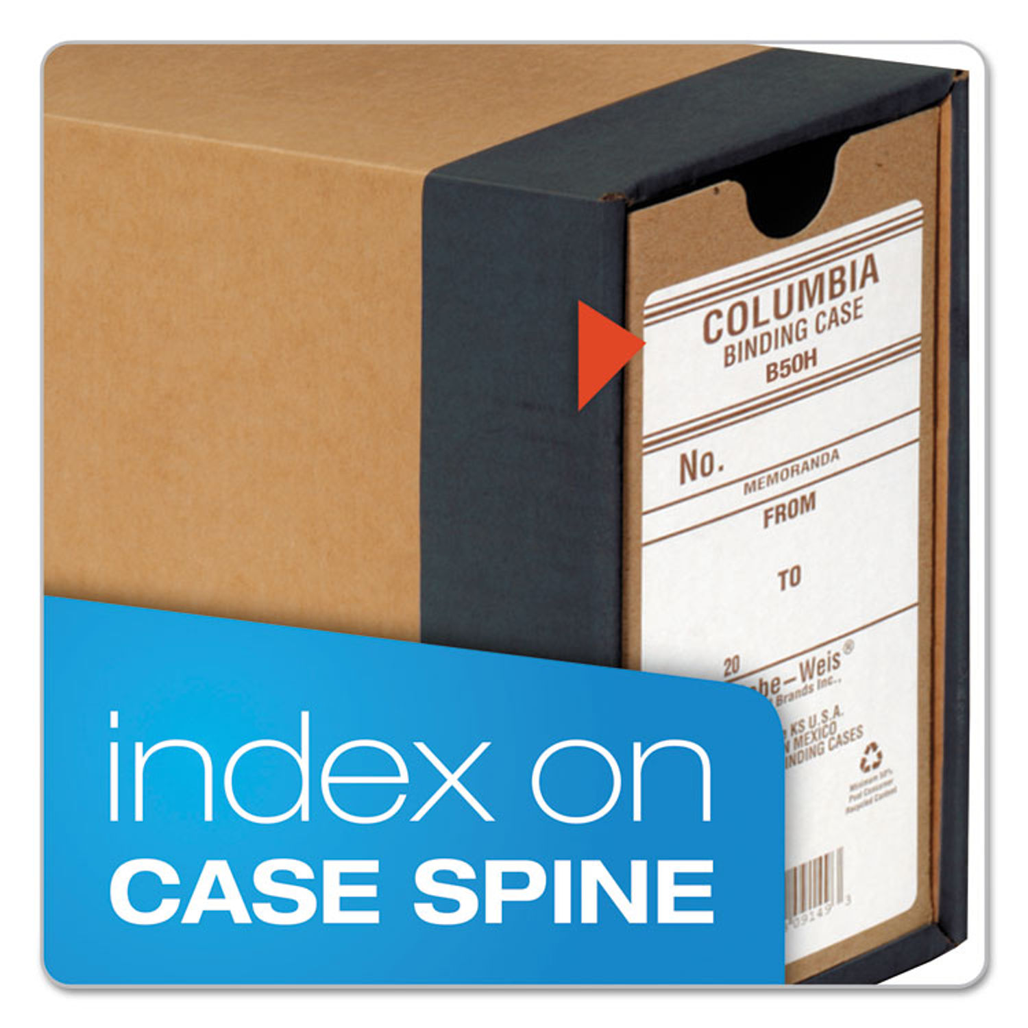 COLUMBIA Recycled Binding Cases by Globe-Weis® GLWB50H | OnTimeSupplies.com