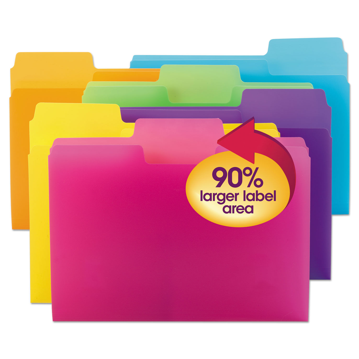 SuperTab Top Tab File Folders by Smead® SMD10515 | OnTimeSupplies.com