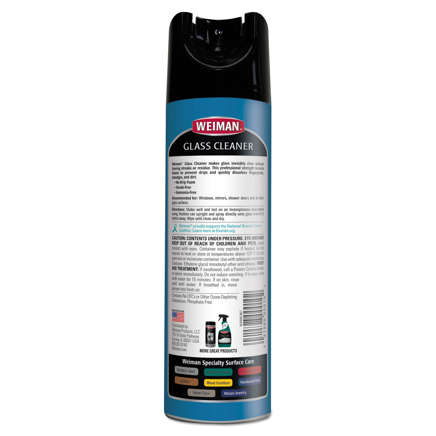 Foaming Glass Cleaner by WEIMAN® WMN10 | OnTimeSupplies.com