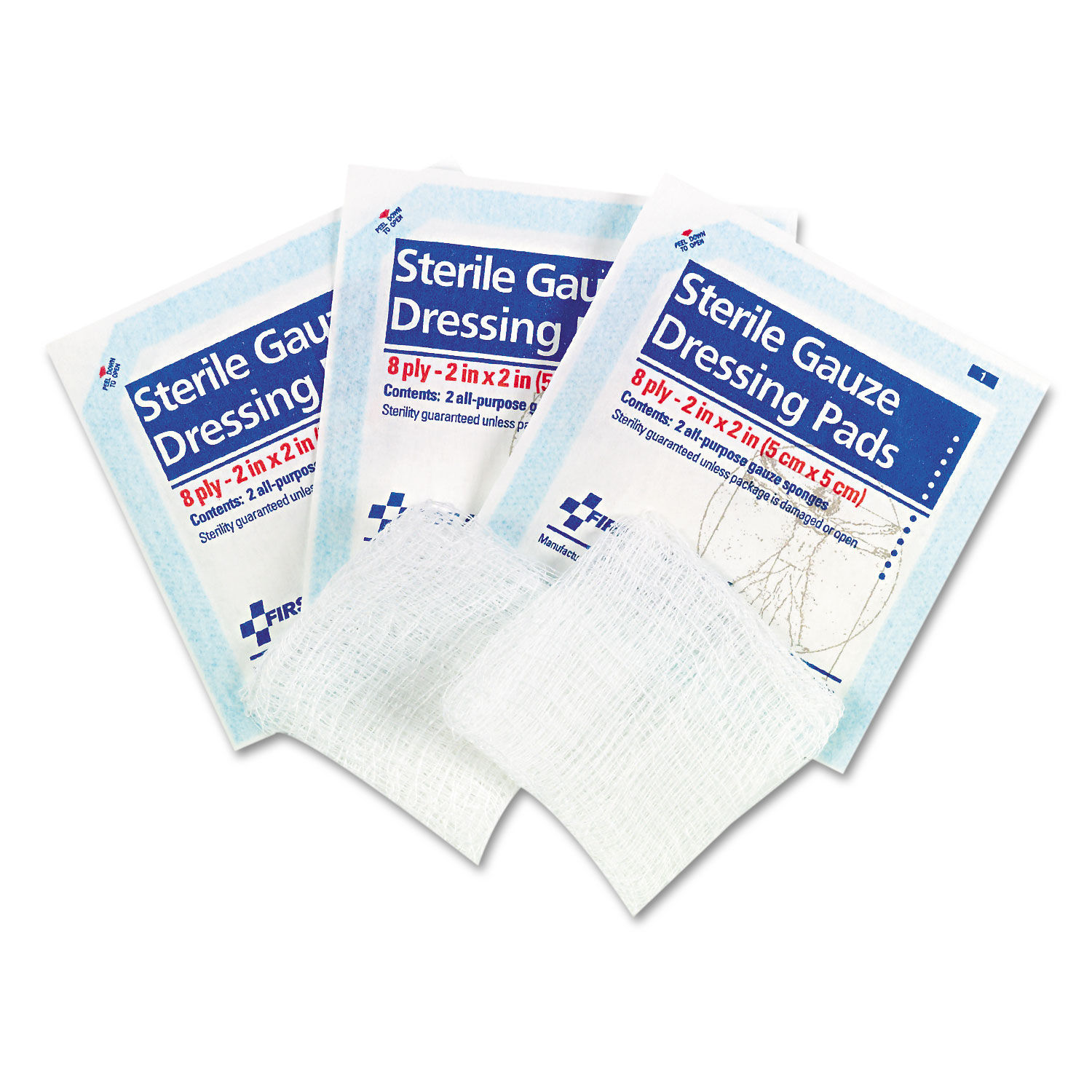 SmartCompliance Gauze Pads by First Aid Only™ FAOFAE5000 ...