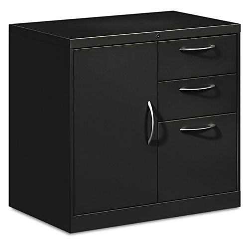 FLAGSHIP FILE CENTER WITH BOOKCASE AND BOX/FILE PEDESTAL by HON ...