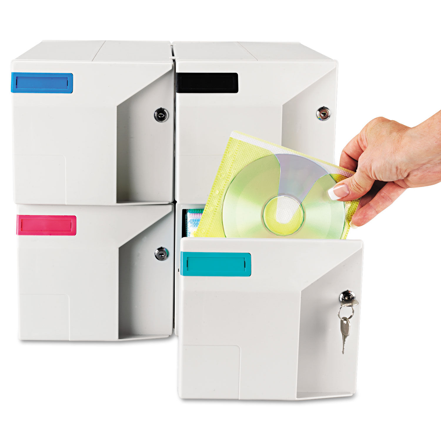 IVR39501 CD and DVD Storage Drawer by Innovera | OnTimeSupplies.com