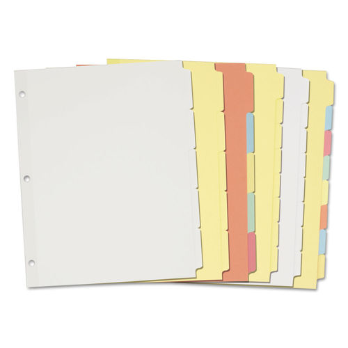 Browse Write & Erase Plain-Tab Paper Dividers and other Index Dividers ...