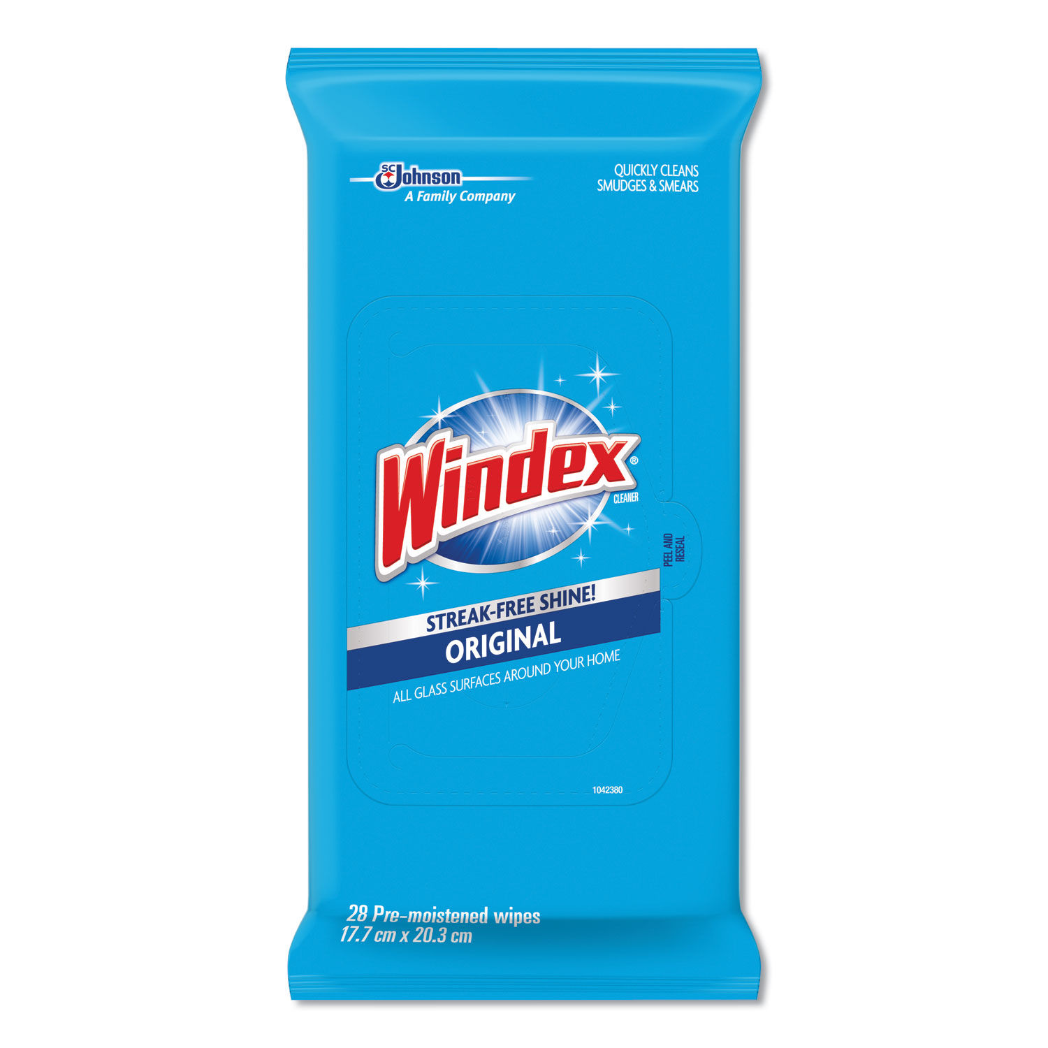 Glass & Surface Wet Wipe by Windex® SJN642513 | OnTimeSupplies.com