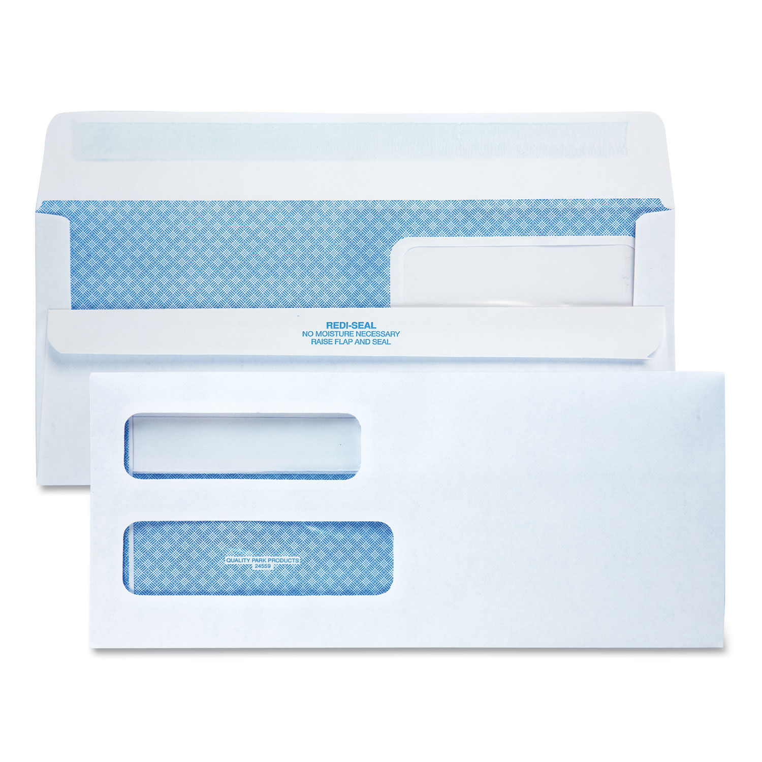 Double Window Redi-Seal Security-Tinted Envelope by Quality Park ...