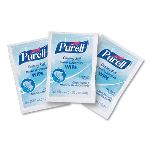 Cottony Soft Individually Wrapped Hand Sanitizing Wipes by PURELL ...