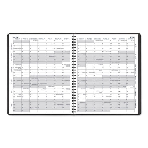 At a Glance Monthly Planner - 11" x 9" - Black | OnTimeSupplies.com