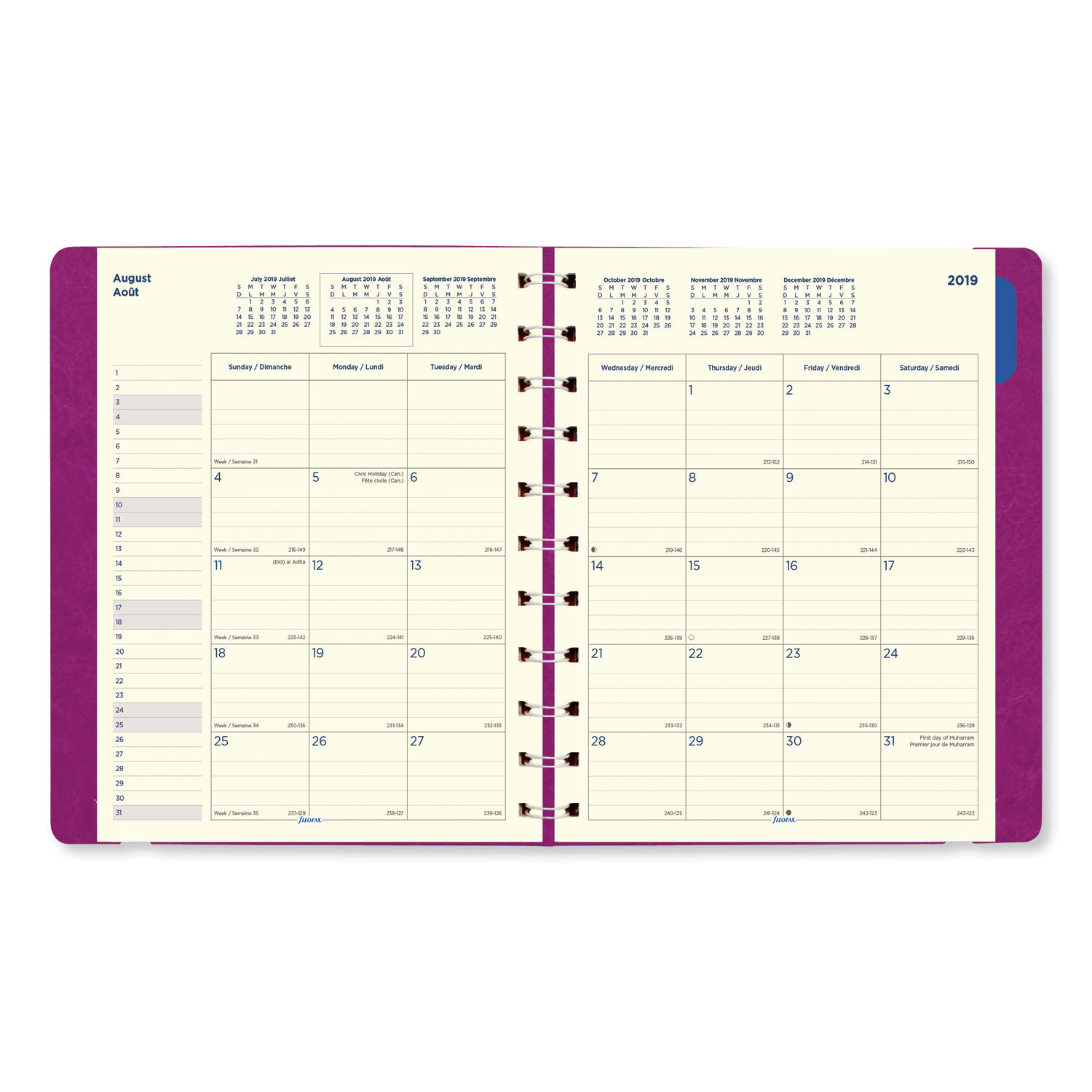 Soft Touch 17-Month Planner by Filofax® REDC1811003 | OnTimeSupplies.com