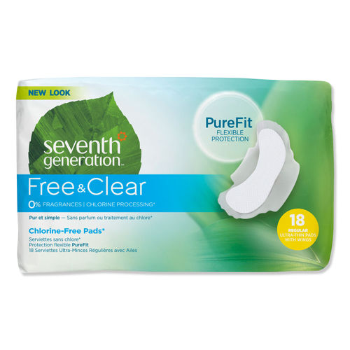 Chlorine-Free Ultra Thin Pads with Wings by Seventh Generation ...