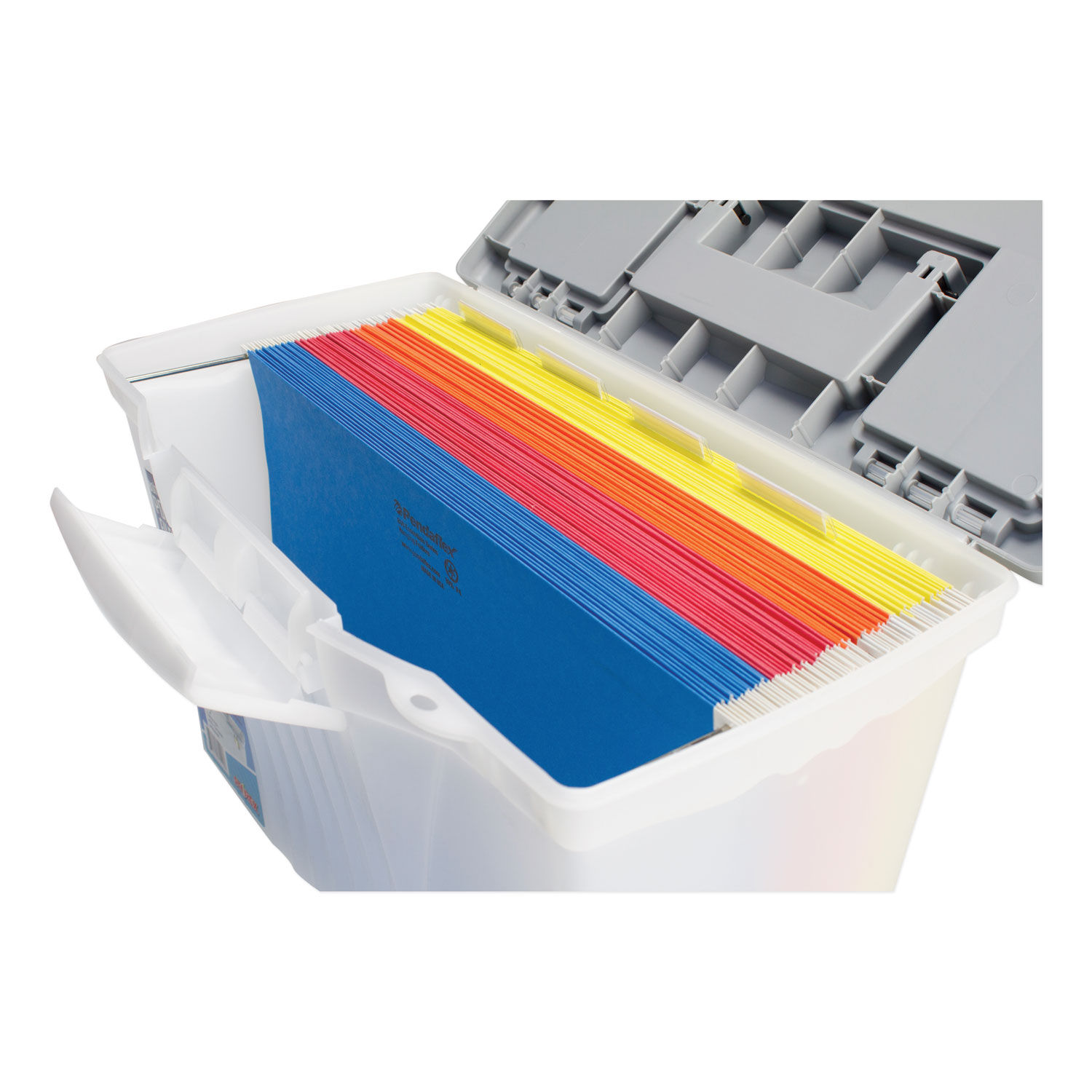 Portable Letter/Legal Filebox with Organizer Lid by Storex STX61511U01C ...