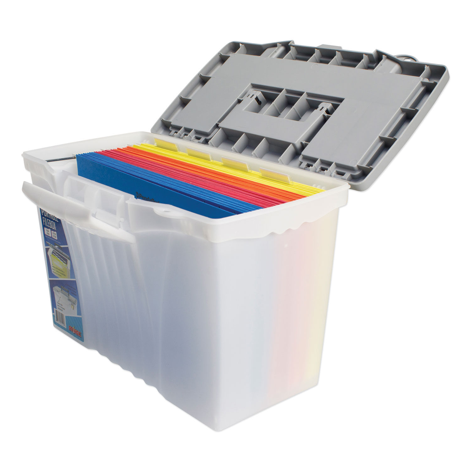Portable Letter/Legal Filebox with Organizer Lid by Storex STX61511U01C ...