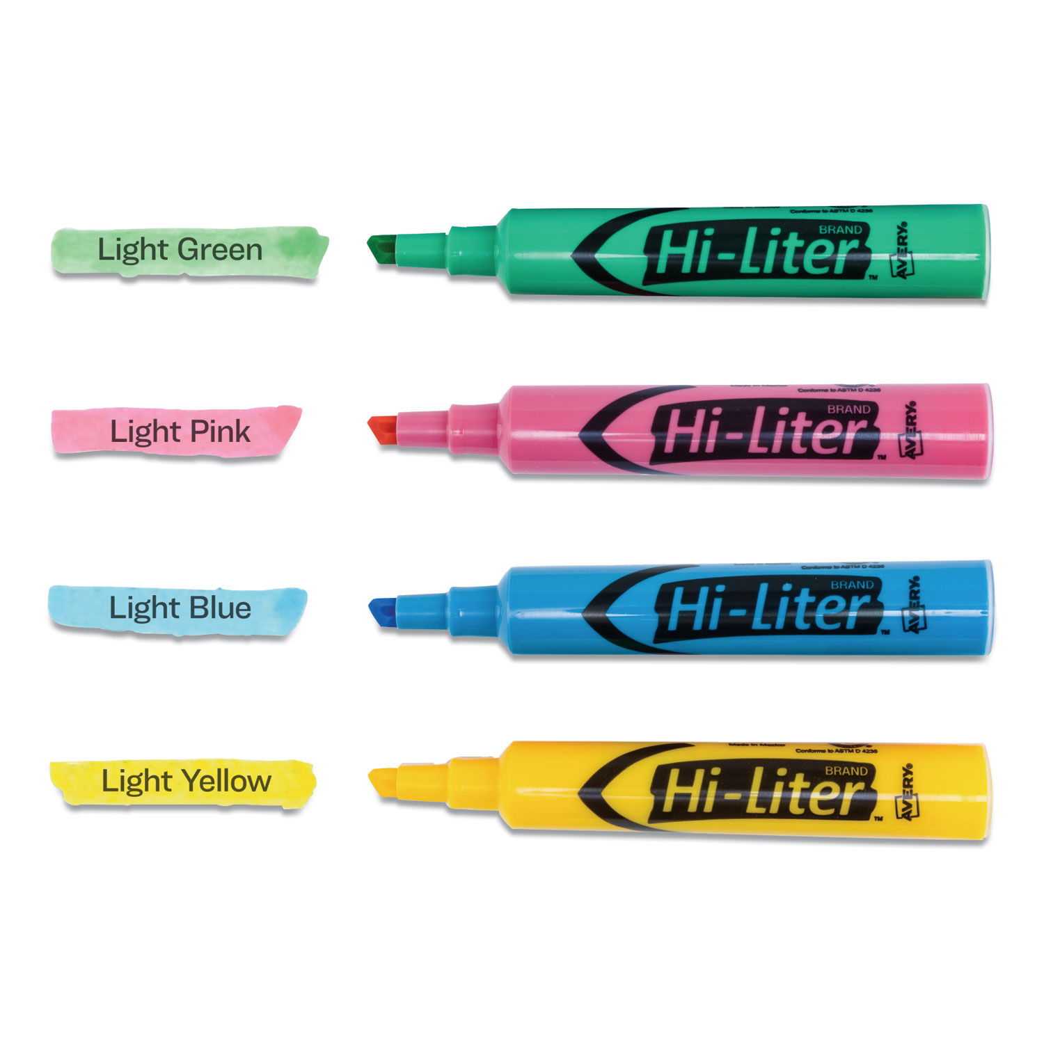 HI-LITER Desk-Style Highlighters by Avery® AVE17752 | OnTimeSupplies.com