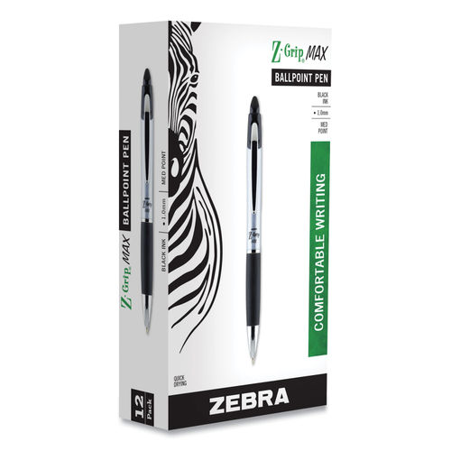Zebra Z-Grip™ MAX Retractable Ballpoint Pens | OnTimeSupplies.com
