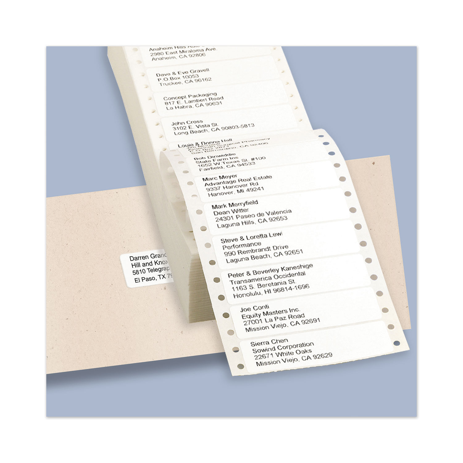 Dot Matrix Printer Mailing Labels by Avery® AVE4013 | OnTimeSupplies.com