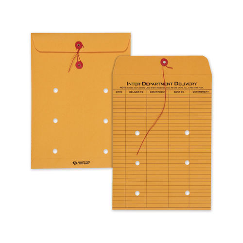 Get Brown Kraft String & Button Interoffice Envelope and other Business ...