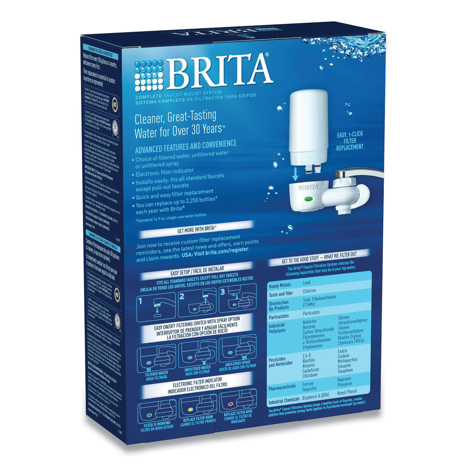 On Tap Faucet Water Filter System by Brita® CLO42201 | OnTimeSupplies.com