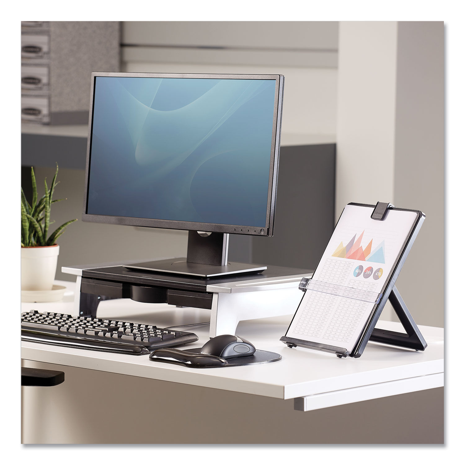 Non-Magnetic Letter-Size Desktop Copyholder by Fellowes® FEL21106 ...
