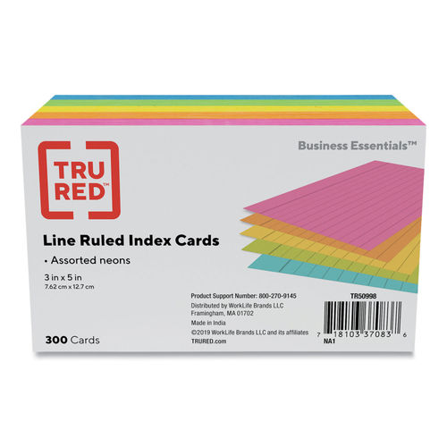 Index Cards by TRU RED™ TUD916330 | OnTimeSupplies.com