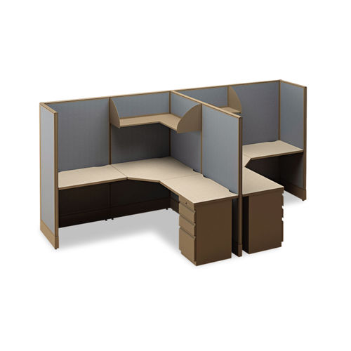 Parallel-In-A-Click Double Workstation Desk by Maxon® MXNMKIT115P ...