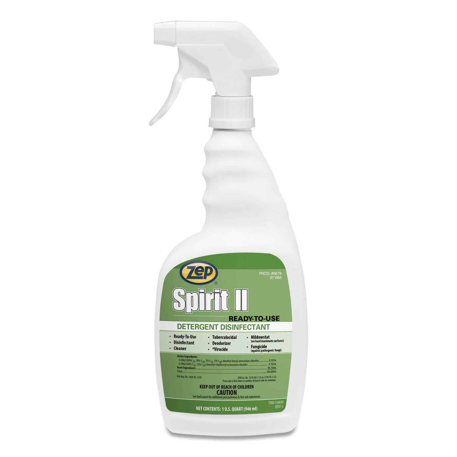 Spirit II Ready-to-Use Disinfectant by Zep® ZPP67909 | OnTimeSupplies.com