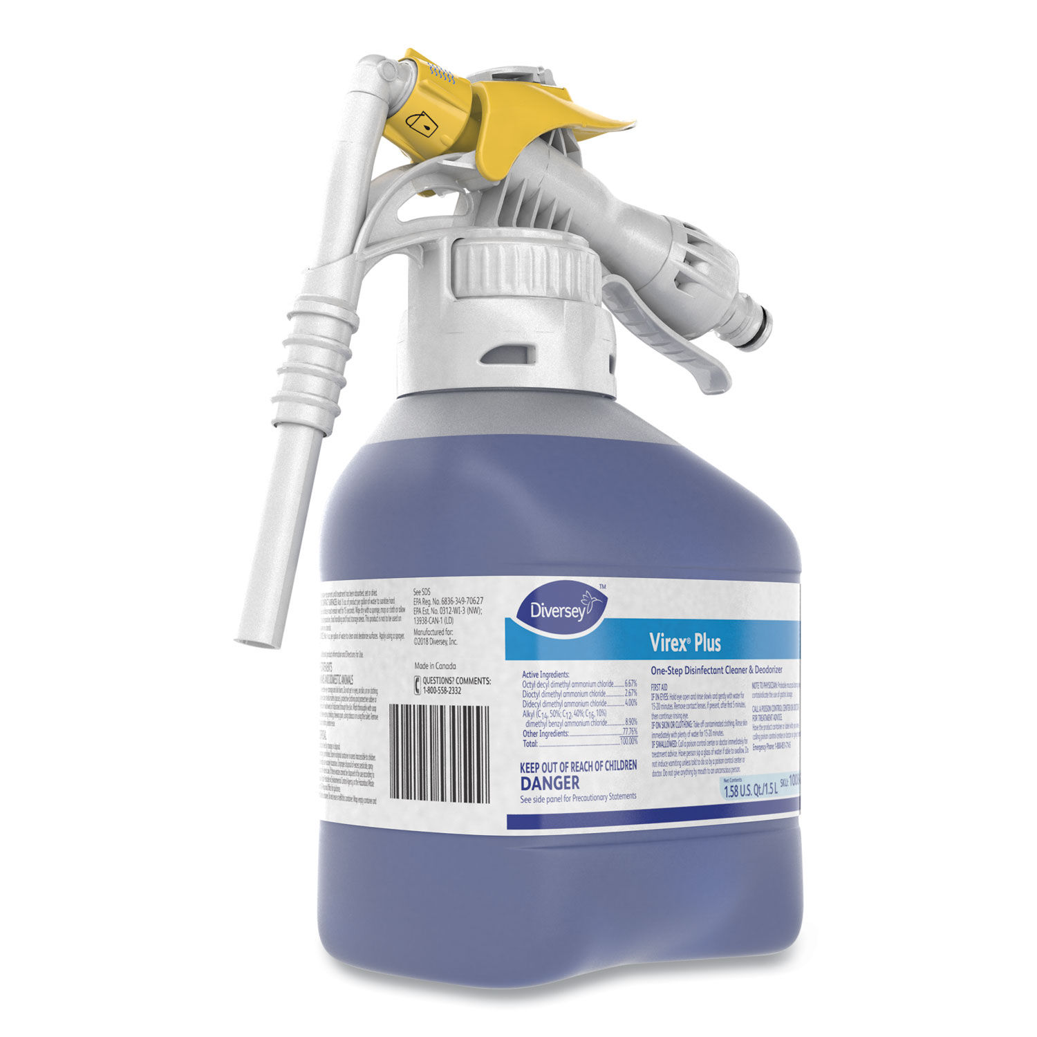 Virex Plus One-Step Disinfectant Cleaner and Deodorant by Diversey ...
