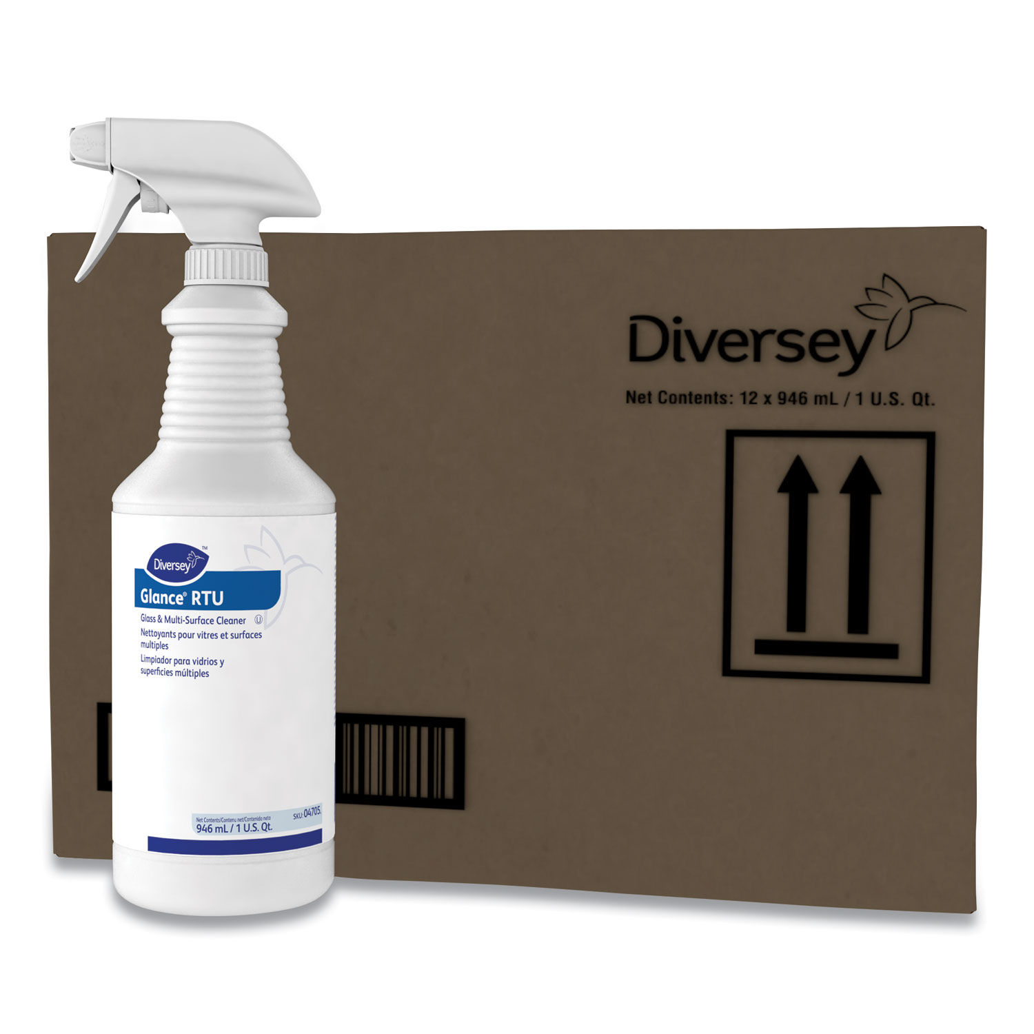 Glance Glass and Multi-Surface Cleaner by Diversey™ DVO04705 ...