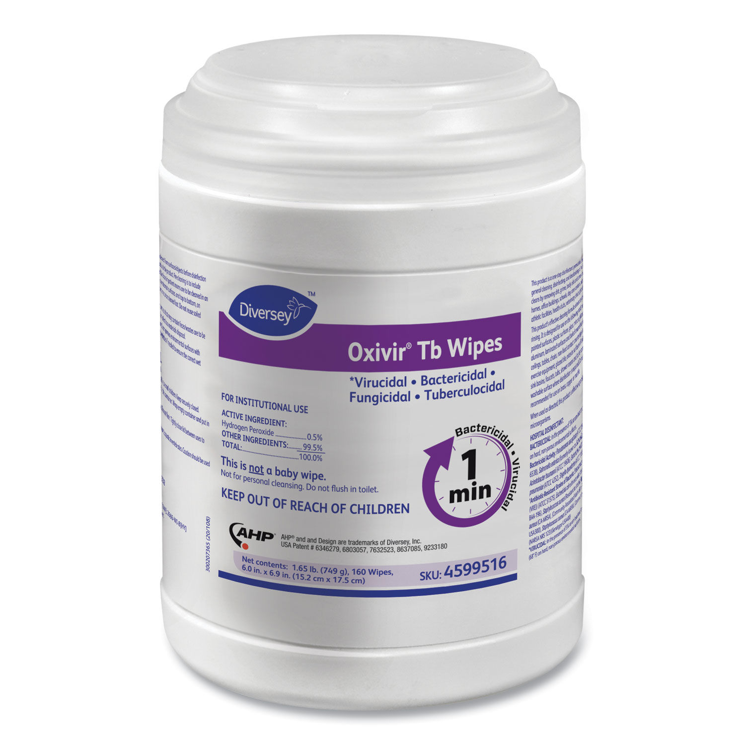Oxivir TB Disinfectant Wipes by Diversey™ DVO4599516 | OnTimeSupplies.com