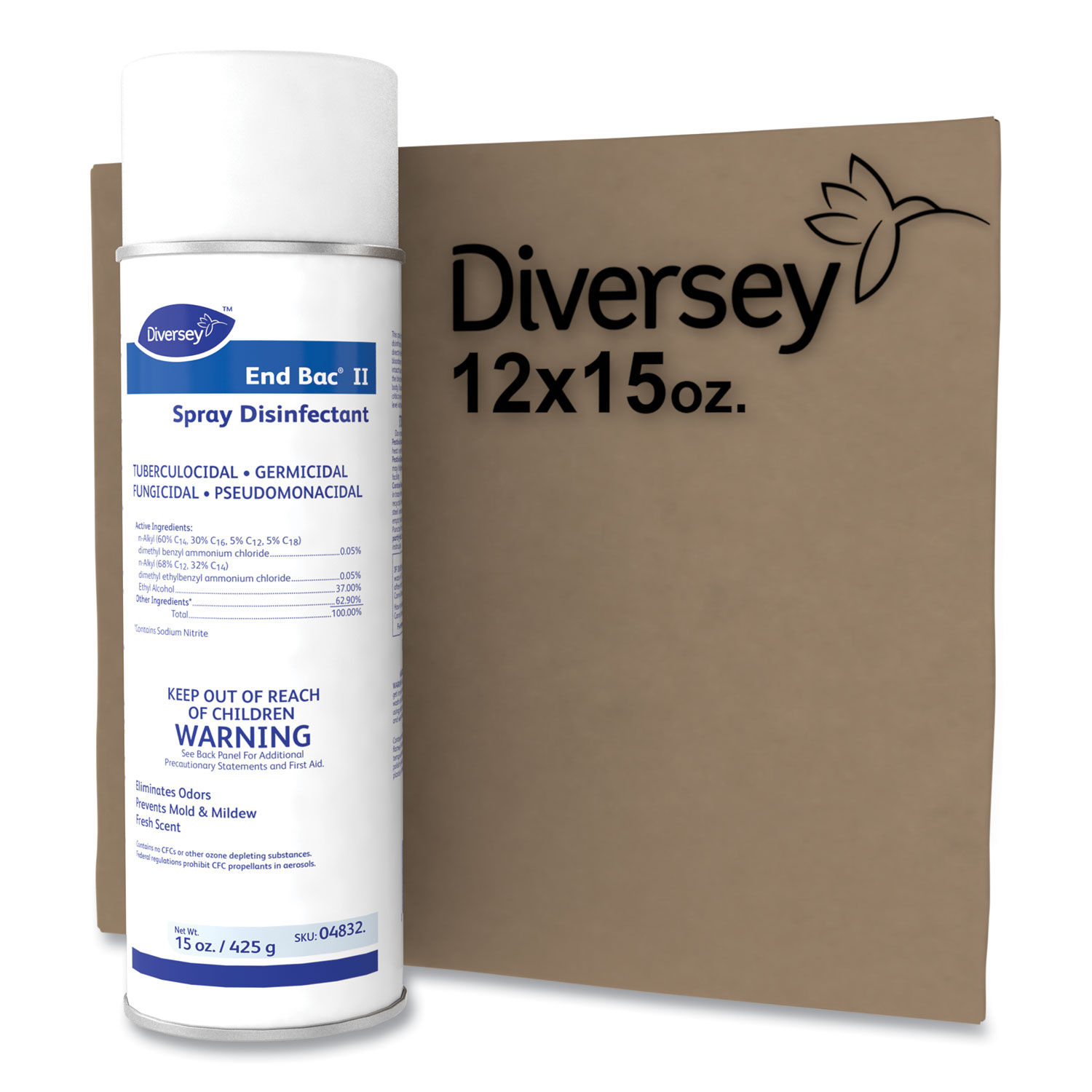 End Bac II Spray Disinfectant by Diversey™ DVO04832 | OnTimeSupplies.com