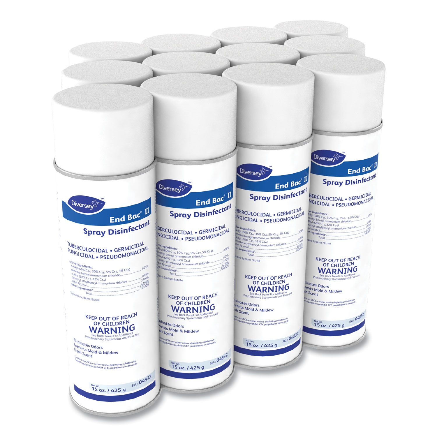 End Bac II Spray Disinfectant by Diversey™ DVO04832 | OnTimeSupplies.com