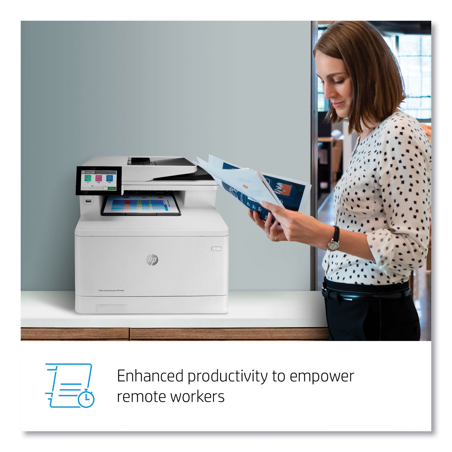 LaserJet Enterprise Color MFP M480f by HP HEW3QA55A | OnTimeSupplies.com