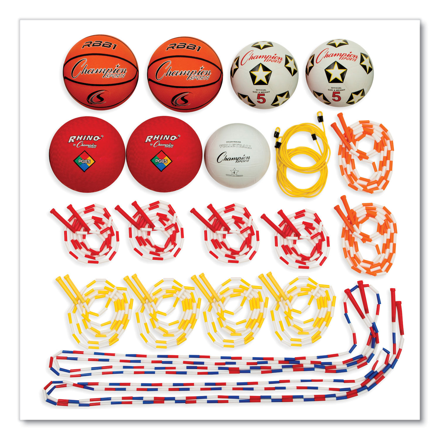 Physical Education Kit with 7 Balls by Champion Sports CSIUPGSET2 ...