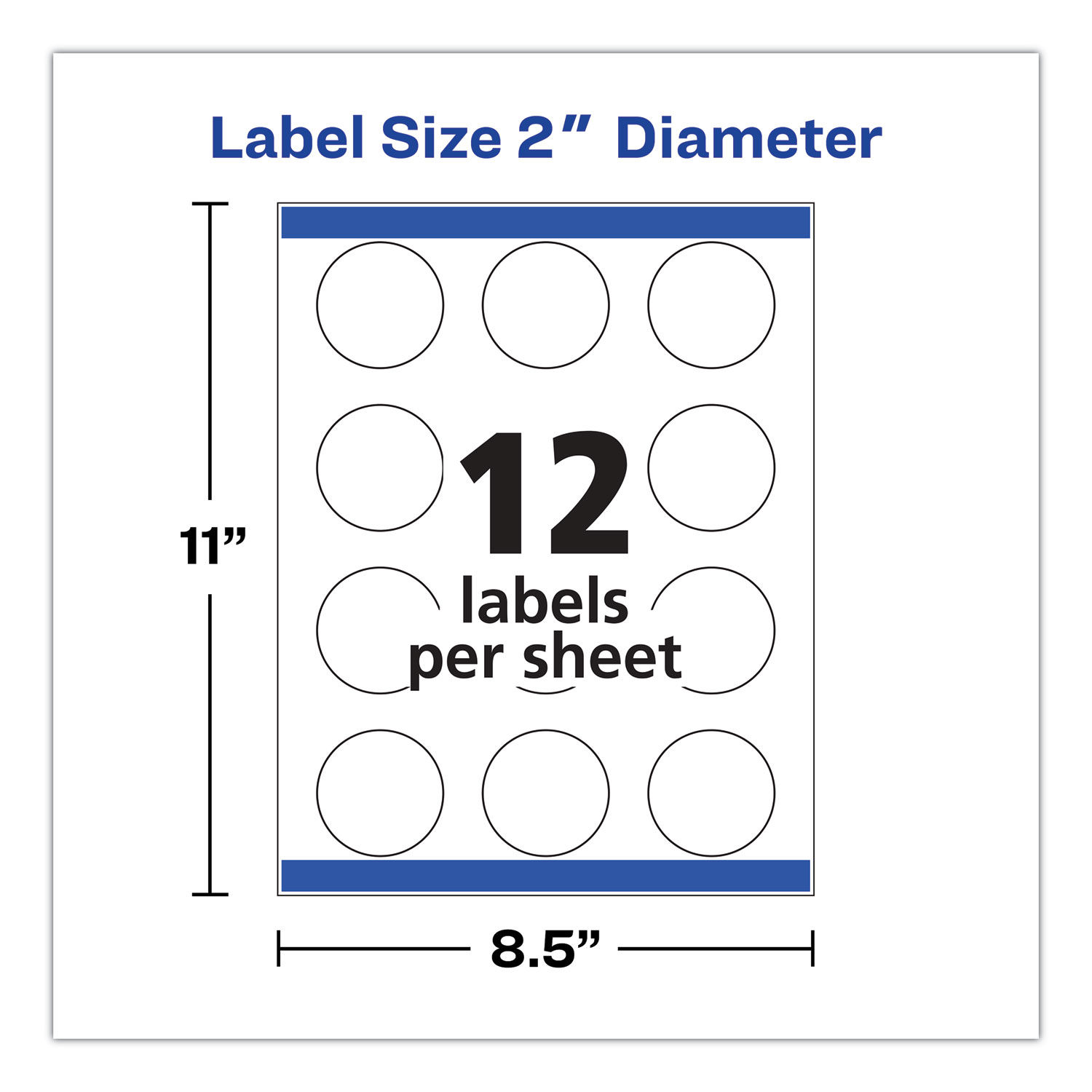 Round Print-to-the Edge Labels with Sure Feed and Easy Peel by Avery ...
