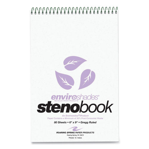 Enviroshades Steno Notepad by Roaring Spring® ROA12264 | OnTimeSupplies.com