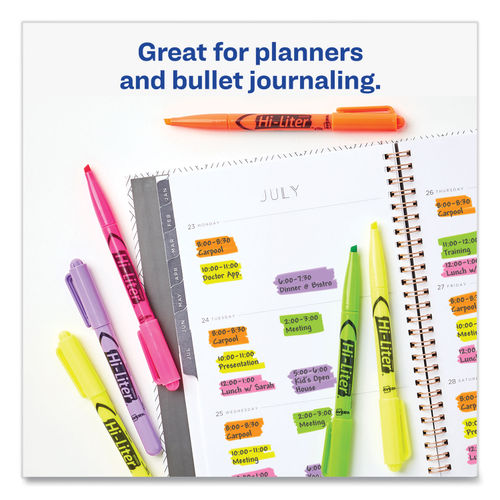 HI-LITER Pen-Style Highlighters by Avery® AVE23565 | OnTimeSupplies.com