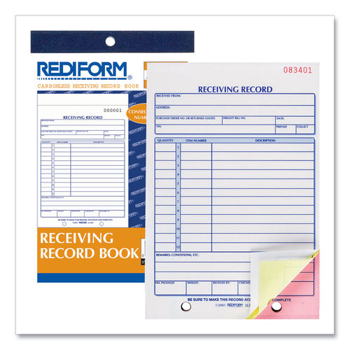 Receiving Record Book by Rediform® RED2L260 | OnTimeSupplies.com