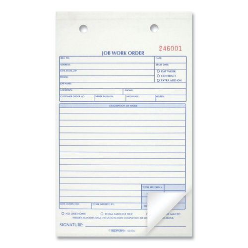 Job Work Order Book by Rediform® RED4L456 | OnTimeSupplies.com