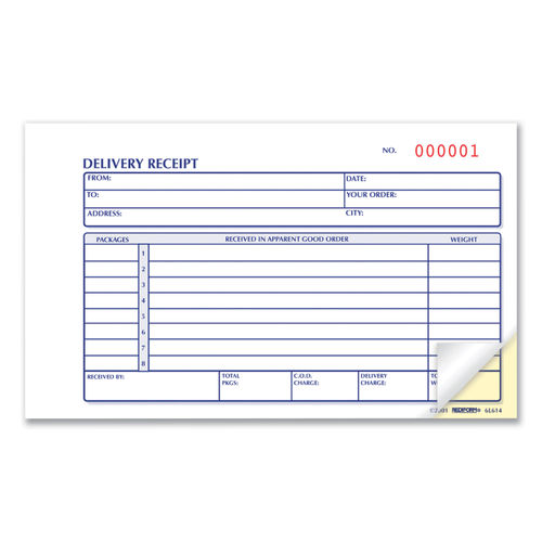 Delivery Receipt Book by Rediform® RED6L614 | OnTimeSupplies.com