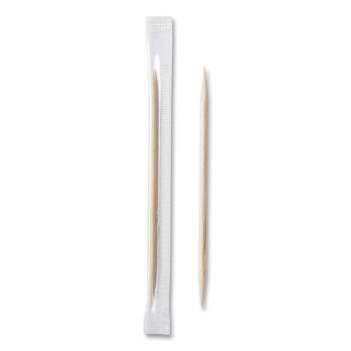 Cello-Wrapped Round Wood Toothpicks by AmerCareRoyal® RPPRIW15 ...