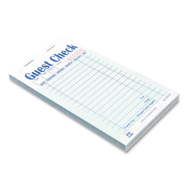 Guest Check Pad by AmerCareRoyal® RPPGC70002 | OnTimeSupplies.com