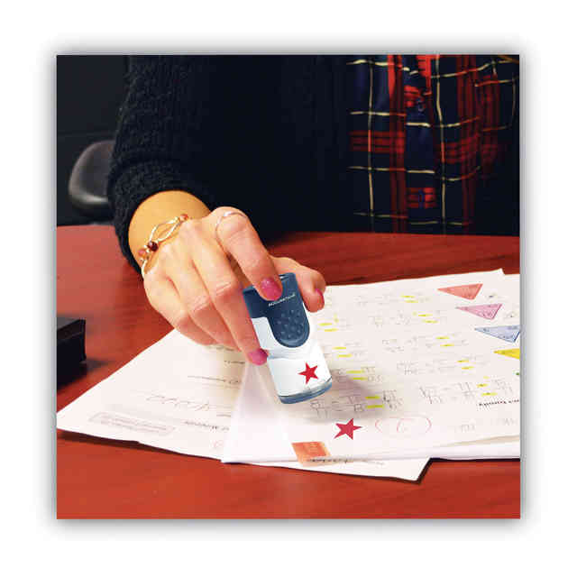 Pre-Inked Round Stamp with Microban by ACCUSTAMP® COS030726 ...