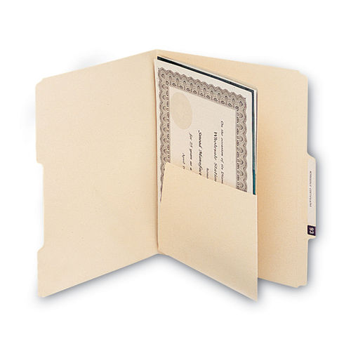 Self-Adhesive Folder Dividers with 5.5" Pockets for Top/End Tab Folders ...