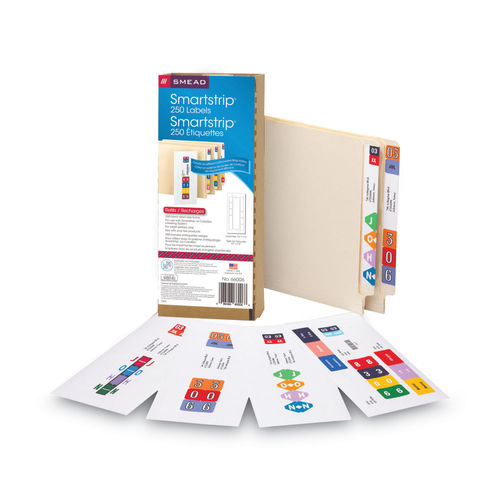 Color-Coded Smartstrip Refill Label Forms by Smead® SMD66006 ...
