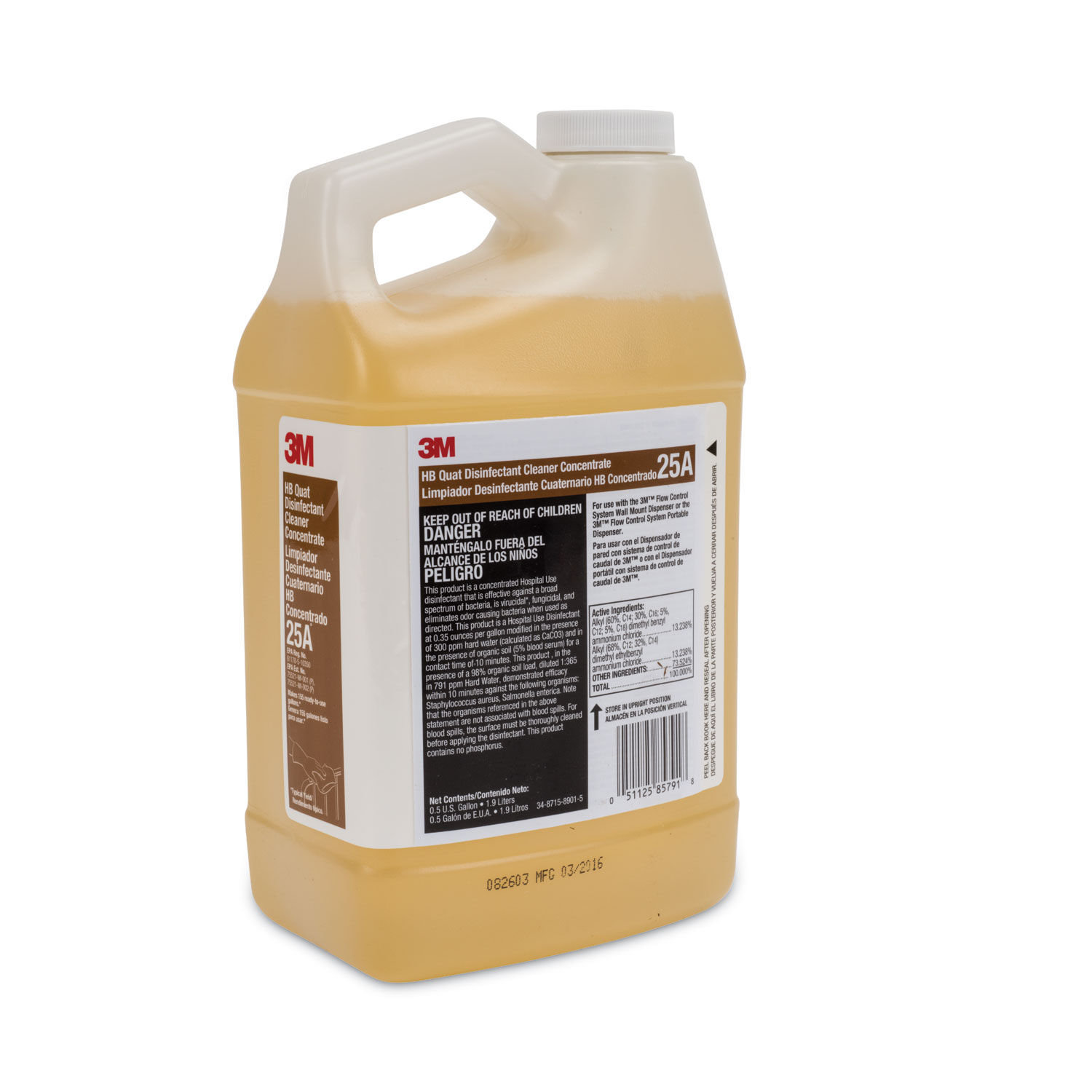 HB Quat Disinfectant Cleaner Concentrate by 3M™ MMM25A | OnTimeSupplies.com