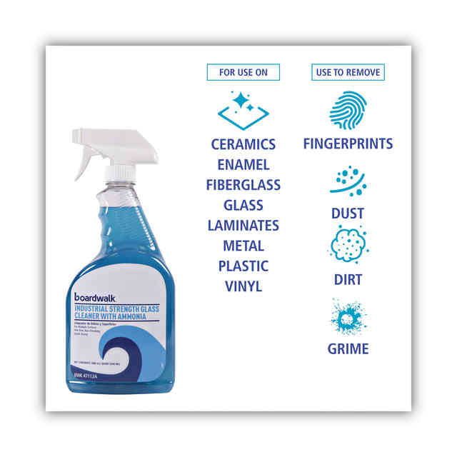 Industrial Strength Glass Cleaner with Ammonia by Boardwalk ...